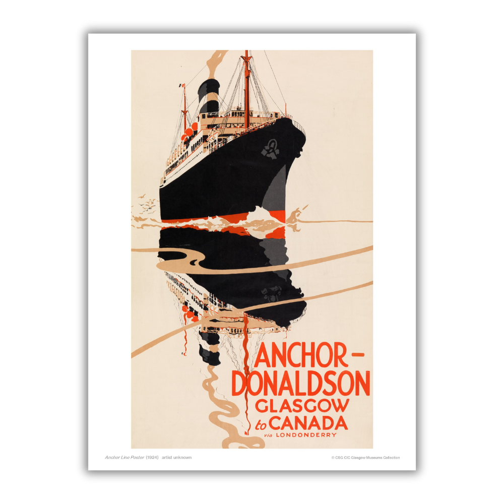 Anchor Line Donaldson 30 x 40cm Print | Glasgow Life Shop