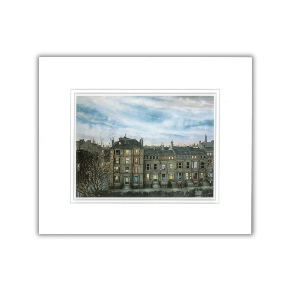Avril Paton: Dusk (Athole Gardens) Print | Glasgow Life Shop