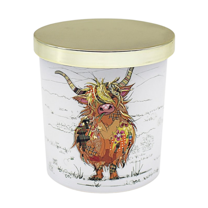 Hamish Highland Cow Cashmere & Silk Candle | Glasgow Life Shop