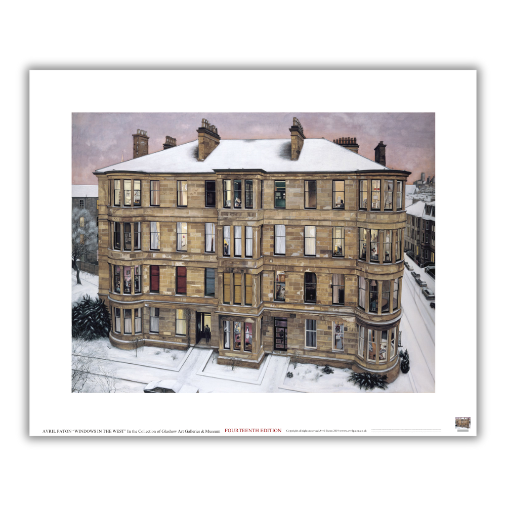 Windows in the West 53 x 44cm Print | Glasgow Life Shop