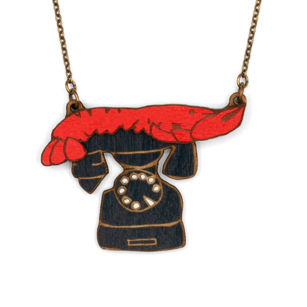 Salvador Dalí Lobster Telephone Necklace – Artistic Jewellery | Glasgow ...