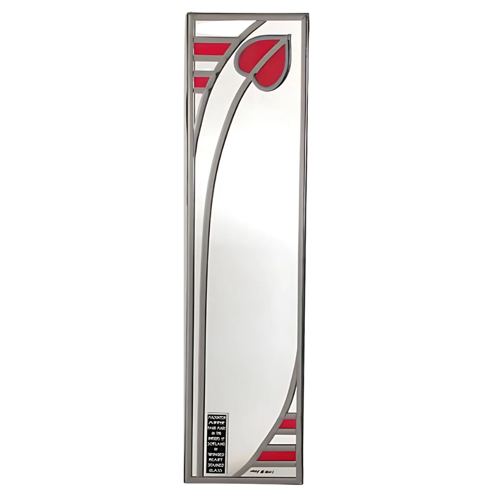 Mackintosh Single Bud Mirror – Red & Gold | Glasgow Life Shop